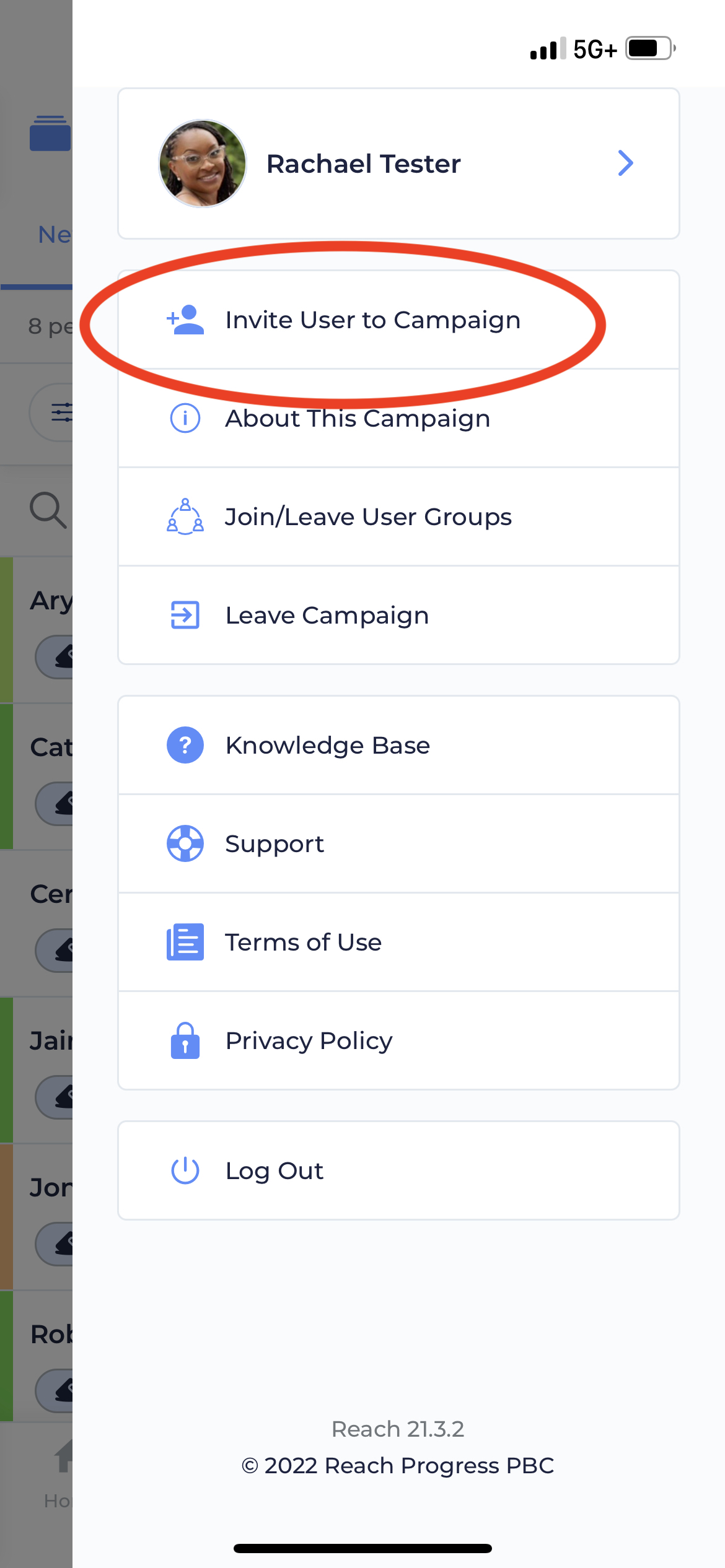 Inviting Users | Reach