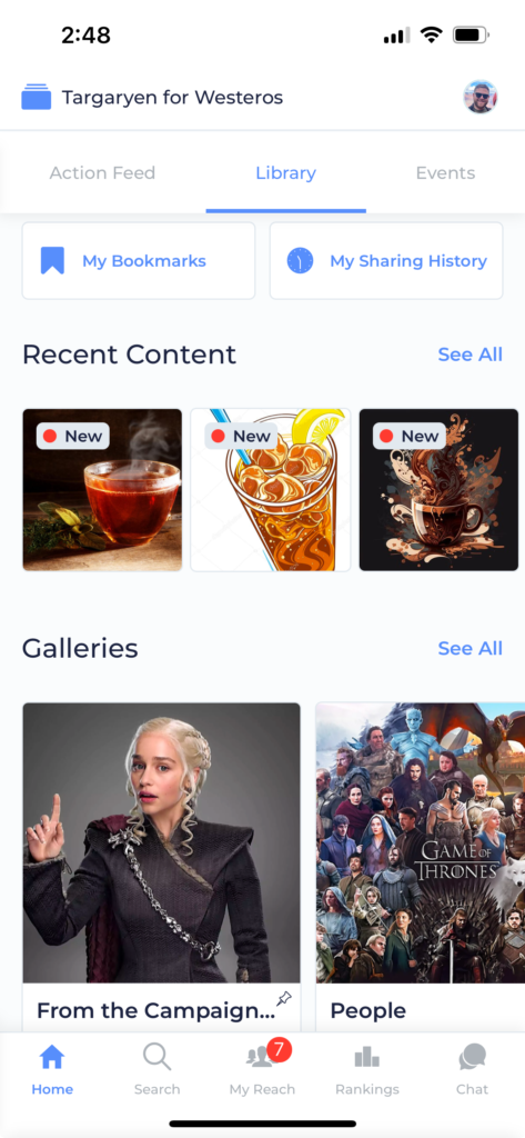 Content Library | Reach